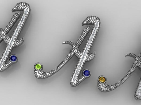 Diamond Letter Pendant | Diamond Jewelry Houston